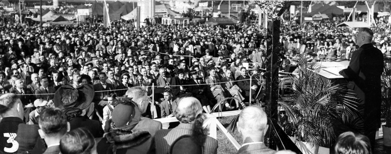 President Harry S. Truman on the campaign trail in 1948 | Harry S. Truman