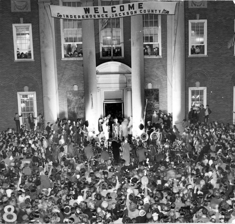 President Harry S. Truman in Independence, Missouri for Victory ...