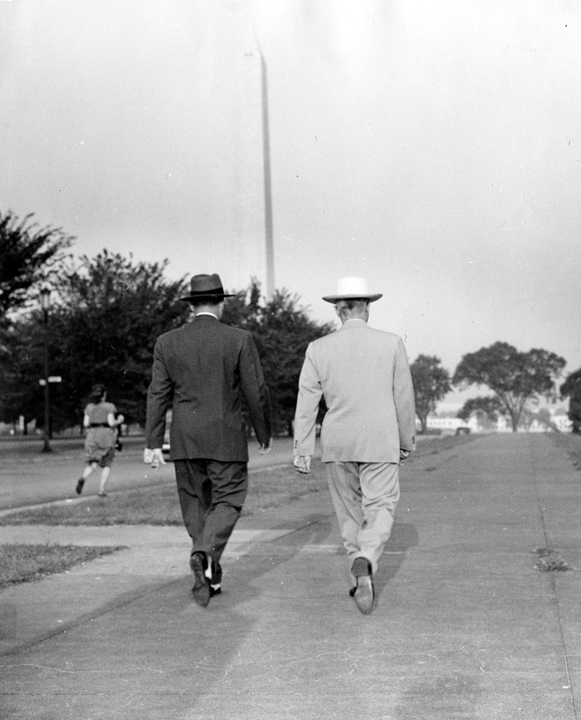 President Truman on walk | Harry S. Truman