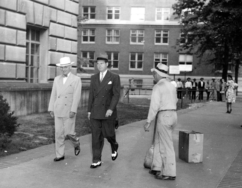 President Truman on a walk in Washington, D. C | Harry S. Truman