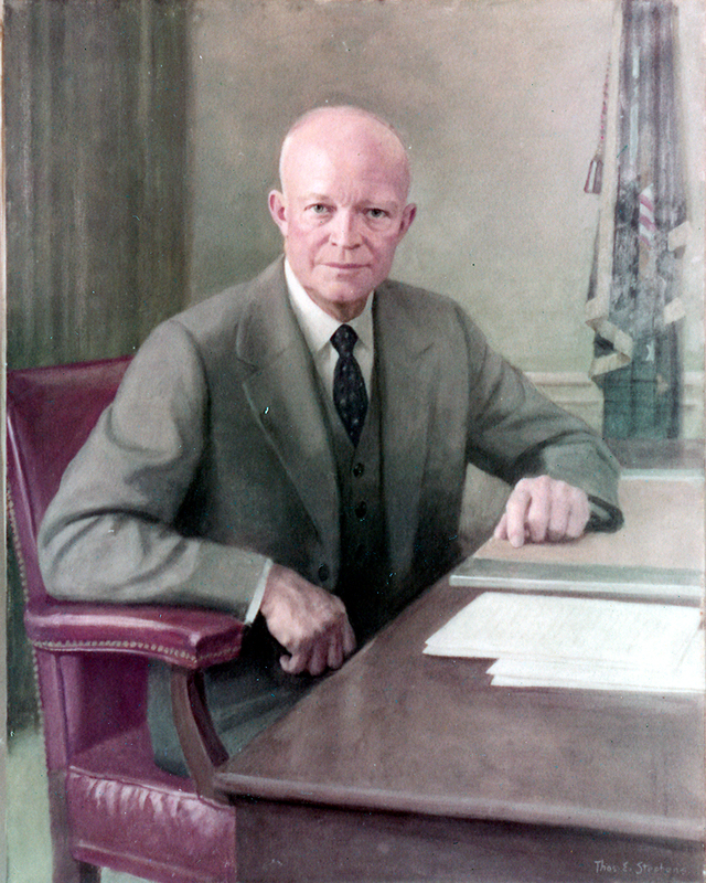 Dwight D. Eisenhower portrait in the Truman Library | Harry S. Truman