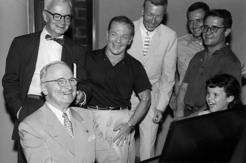 Truman and others during rehearsals for "Let's Take a Trip." | Harry S ...