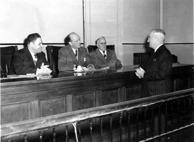Truman visiting with Jackson County judges | Harry S. Truman