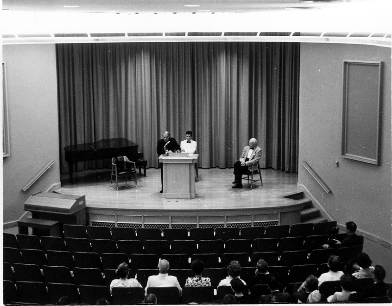 Benton speaking in the Truman Auditorium | Harry S. Truman