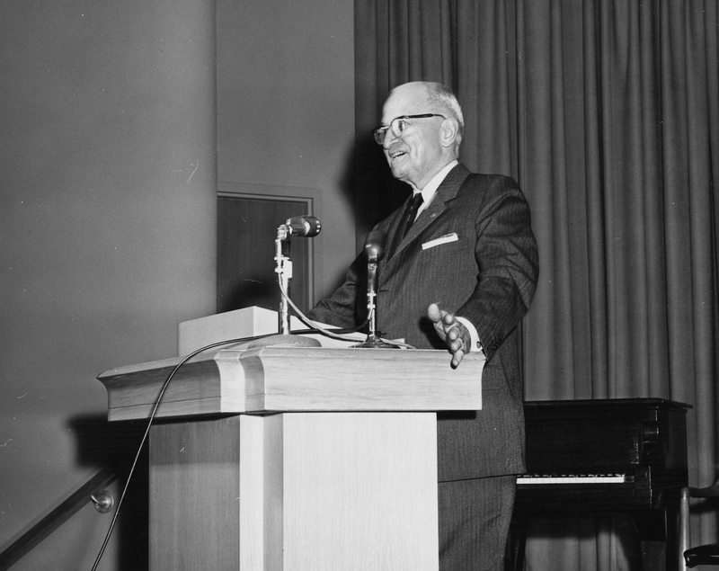 Truman speaking to foreign diplomats | Harry S. Truman