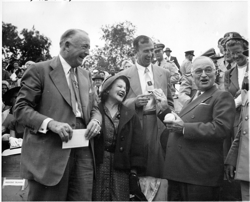 Secretary Kimball, Secretary Pace, and President Truman at Army-Navy ...