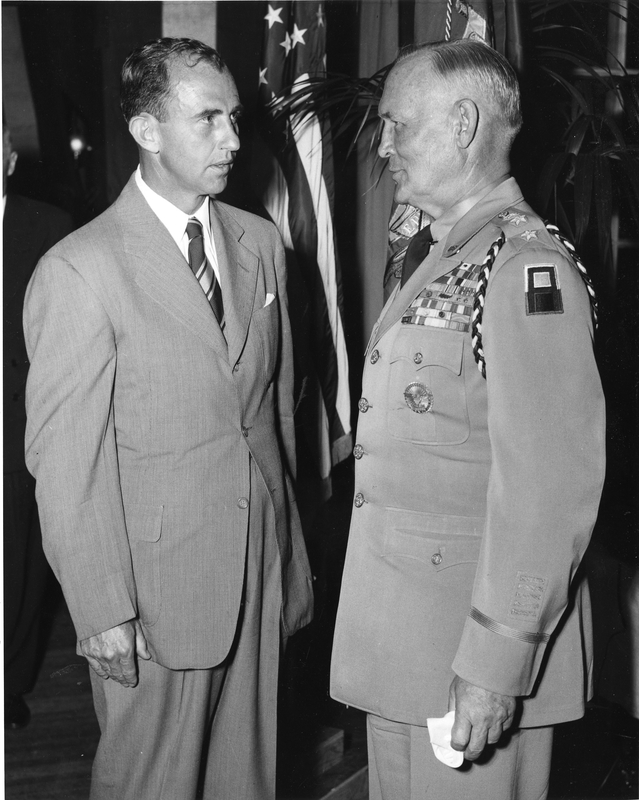 Secretary Pace with General Crittenberger | Harry S. Truman
