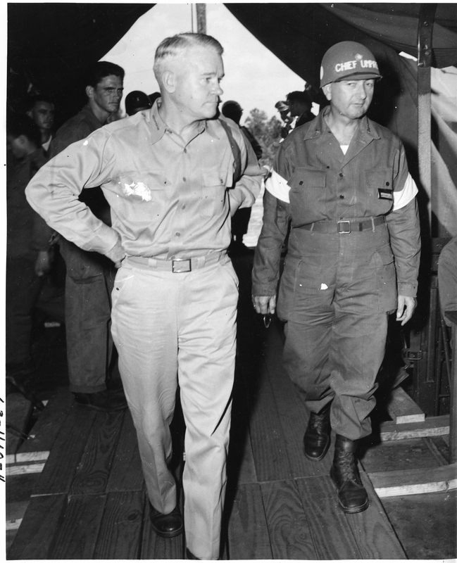 General J. Lawton Collins and Brigadier General F. C. McConnell Near ...