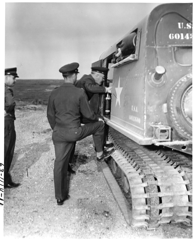 United States Army Officers Inspecting Tank | Harry S. Truman