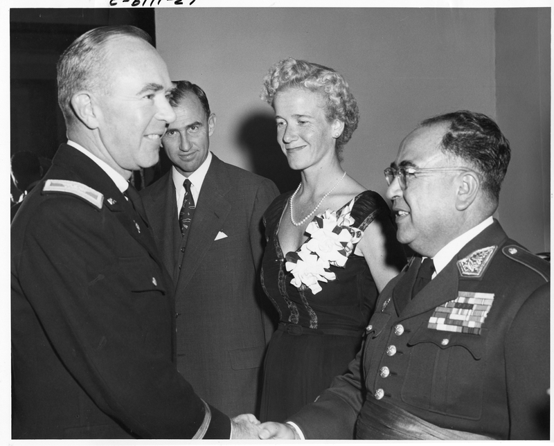 General Zenon Noriega Aguero Greeting Guests at a Reception | Harry S ...