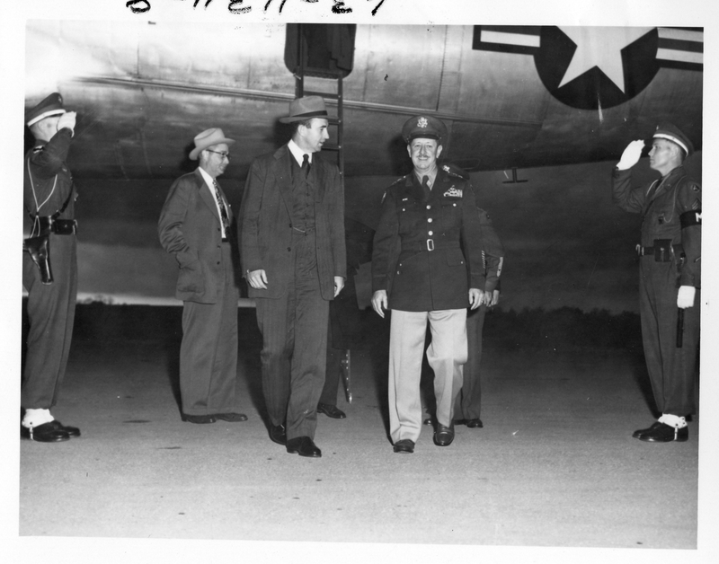 Secretary Frank Pace in Front of Airplane | Harry S. Truman