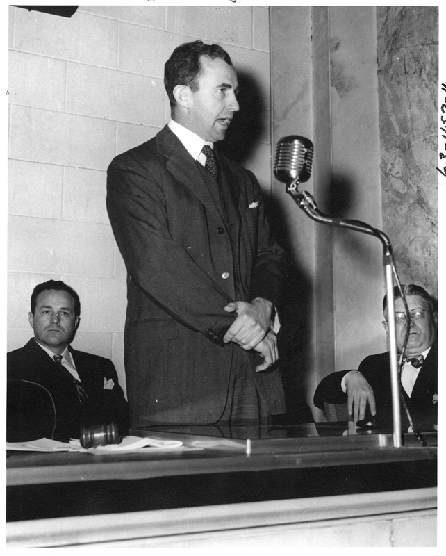 Secretary Frank Pace Giving a Speech in Little Rock, Arkansas | Harry S ...
