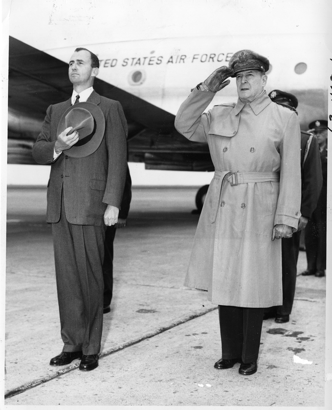 Secretary of the Army Frank Pace and General Douglas MacArthur | Harry ...