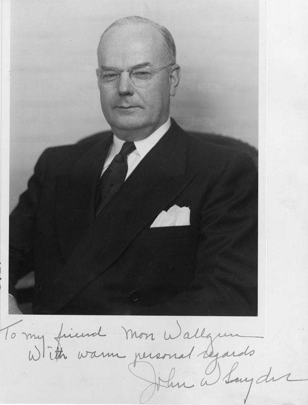 Portrait of John Synder | Harry S. Truman
