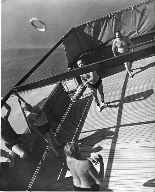 Captain James Foskett Heaves a Ring to Mr. Clark Clifford | Harry S. Truman