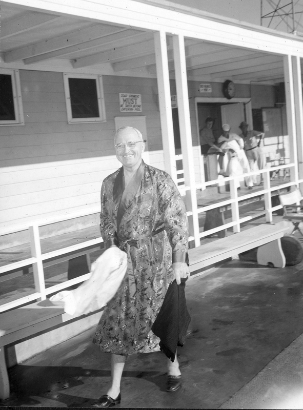 Truman Leaves Pool | Harry S. Truman