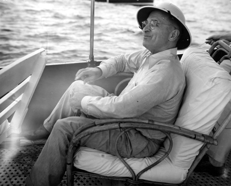 President Truman Relaxes on a Boat | Harry S. Truman