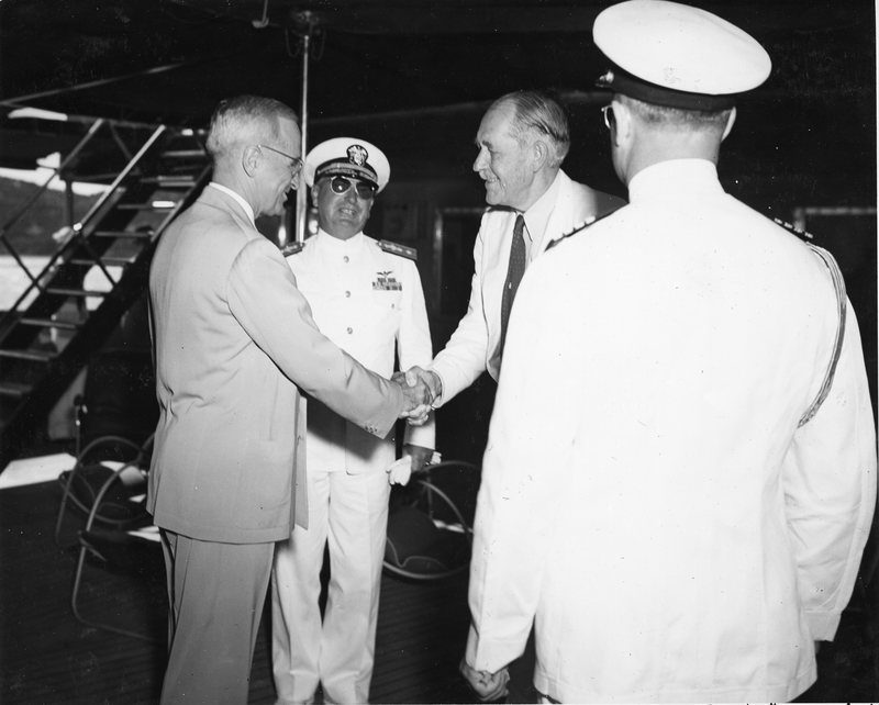 Truman greets Mr. Merrell | Harry S. Truman