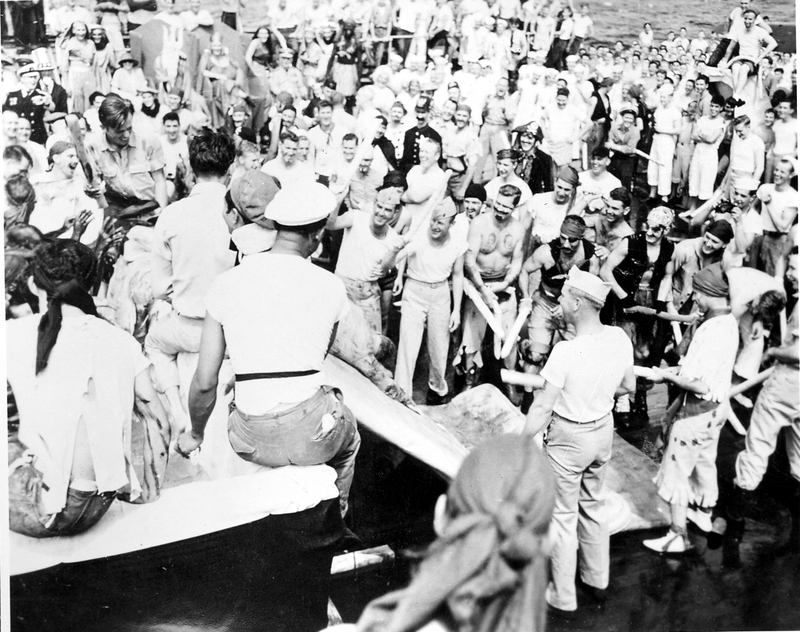 Crossing the Equator Ceremony on Board the USS Missouri | Harry S. Truman
