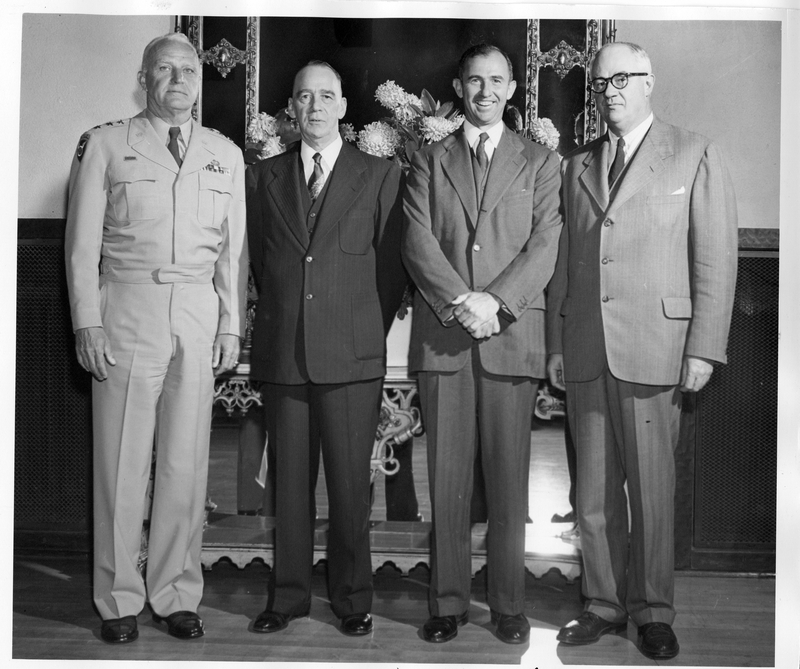 Secretary of the Army Frank Pace Visits the Presidio Officer's Mess ...