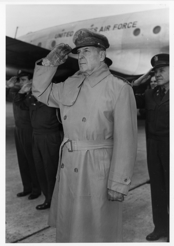 General Douglas MacArthur Salutes the Colors | Harry S. Truman