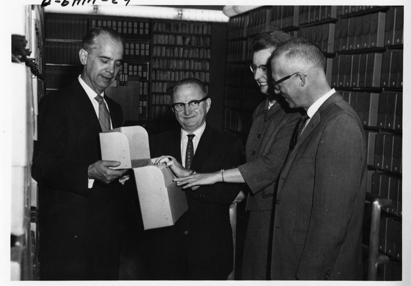 Presidential Library Directors in the Stacks, Truman Library | Harry S ...