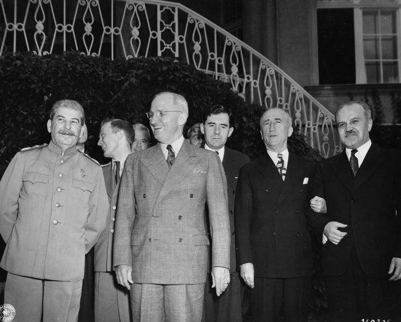 Stalin, Truman, Byrnes and Molotov during Potsdam Conference | Harry S ...