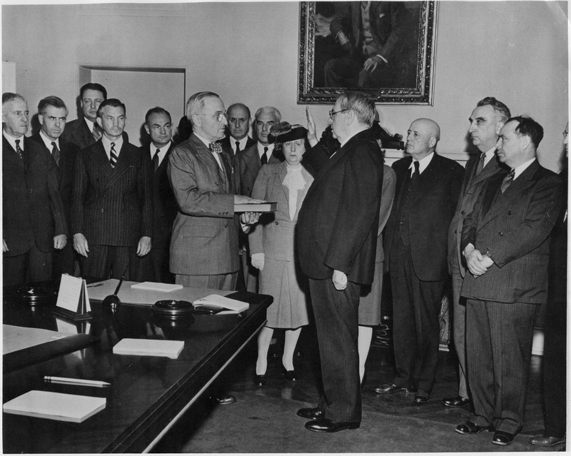 Harry S. Truman Taking the Oath of Office | Harry S. Truman