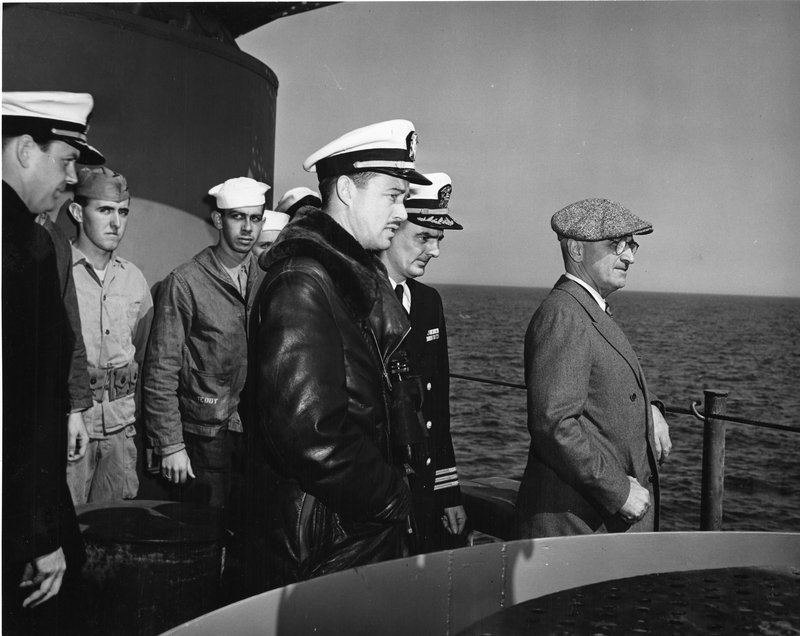 Truman and Others on U. S. S. Franklin D. Roosevelt | Harry S. Truman