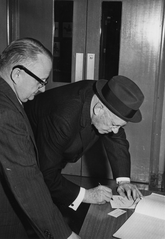 Alf Landon visits the Truman Library | Harry S. Truman