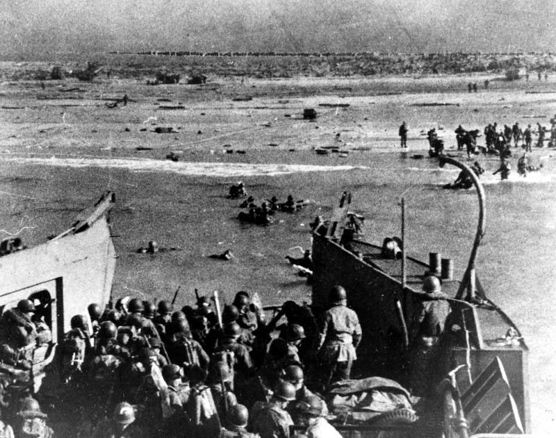 American troops landing at Utah Beach, Normandy invasion | Harry S. Truman