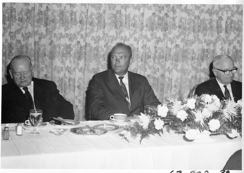 Hoover, Erbe, and Truman at Hoover Library Dedication Dinner | Harry S ...