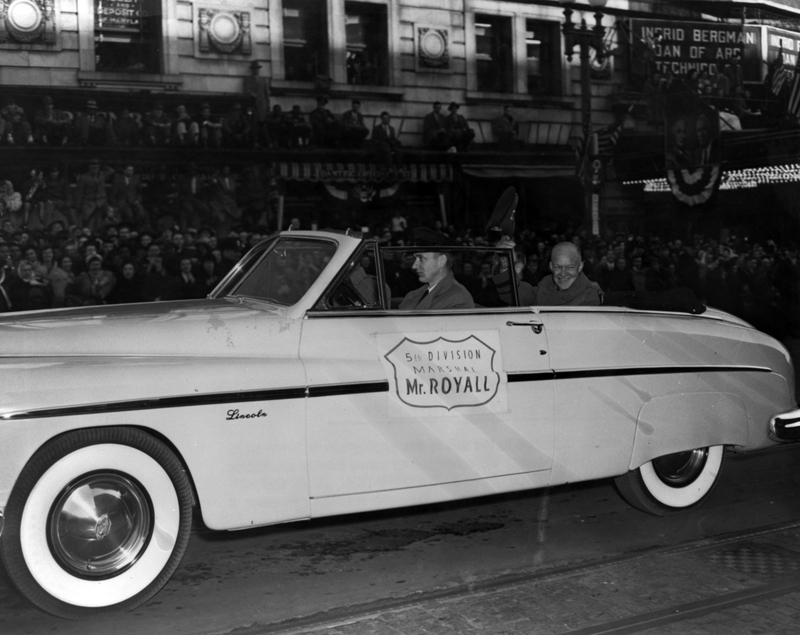 Kenneth C. Royall and Gen. Dwight D. Eisenhower in Inaugural Parade ...