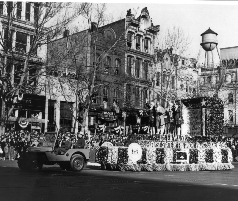 Delaware float during inaugural parade | Harry S. Truman