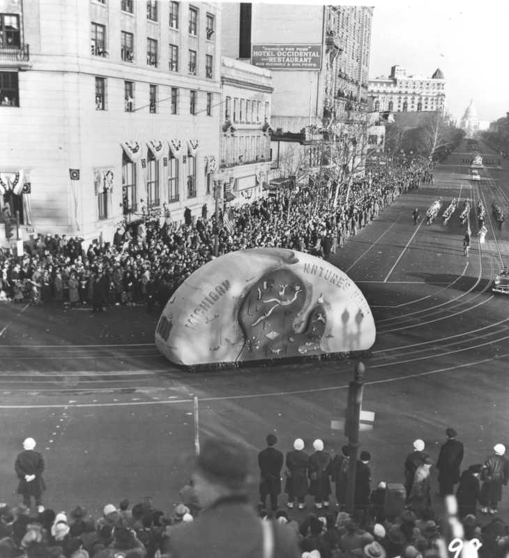 Michigan float in inaugural parade | Harry S. Truman