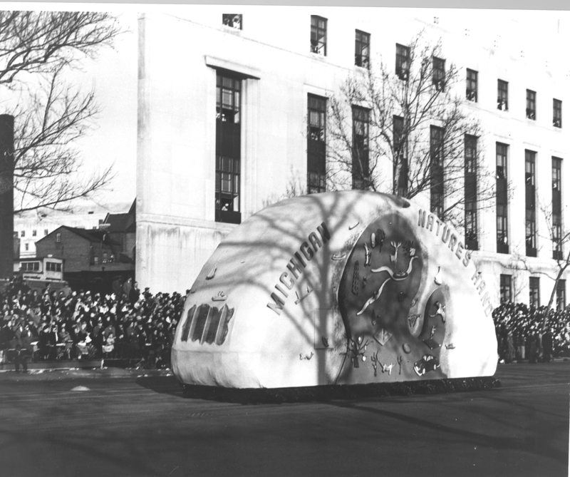 Michigan float in inaugural parade | Harry S. Truman