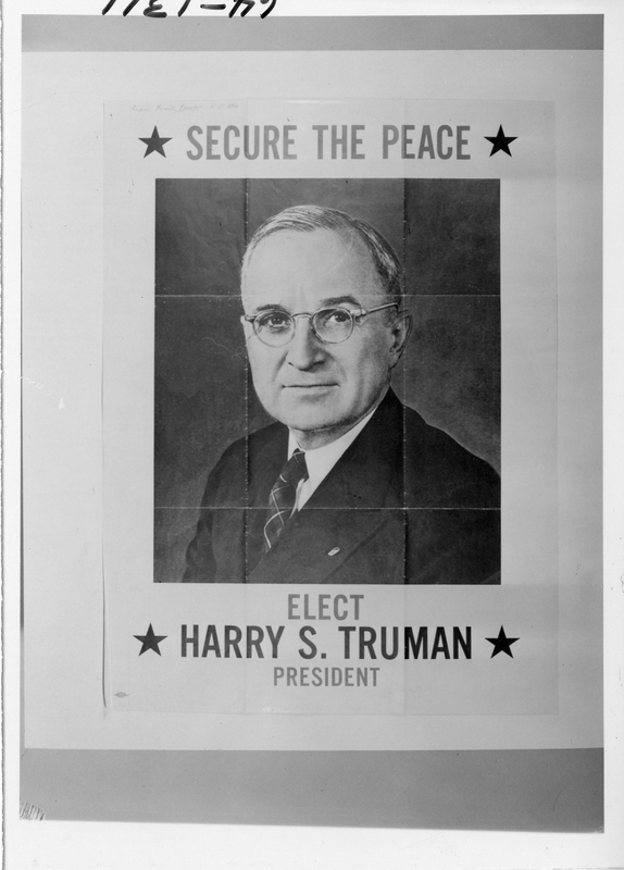1948 Presidential Campaign Poster | Harry S. Truman