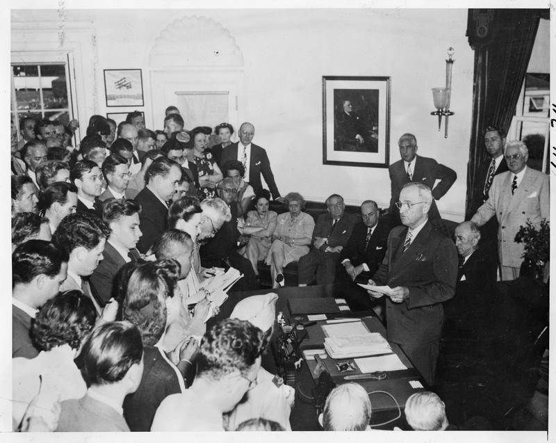 President Harry S. Truman Announces the Surrender of Japan | Harry S ...