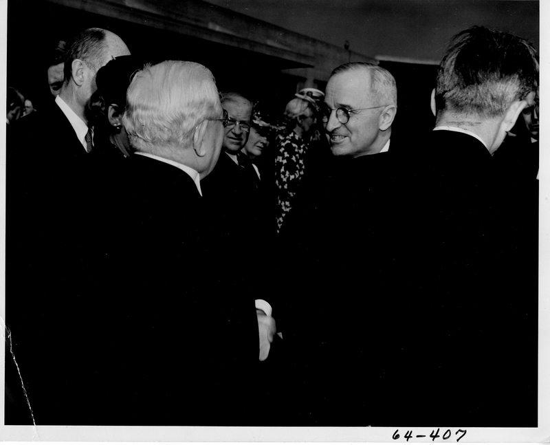 President Harry S. Truman Shakes Hands With An Old Friend | Harry S. Truman