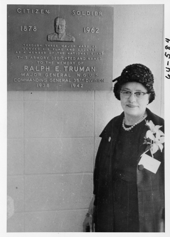 Mrs. Ralph E. Truman Visits Plaque | Harry S. Truman