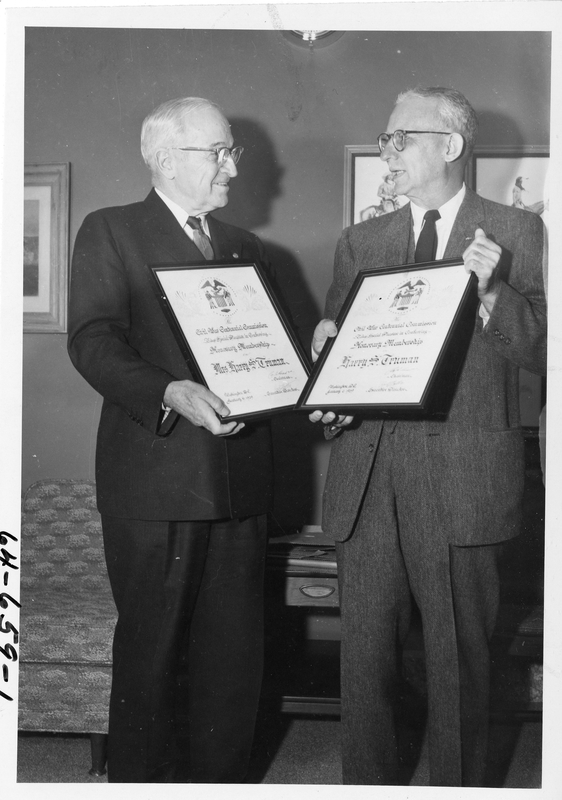 Former President Harry S. Truman with Dr. Bert Maybee | Harry S. Truman