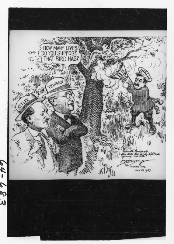 Political Cartoon, "How Many Lives" | Harry S. Truman