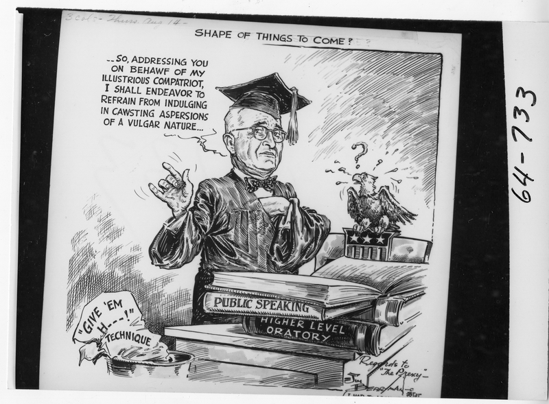 Political Cartoon, "Shape of Things to Come" | Harry S. Truman