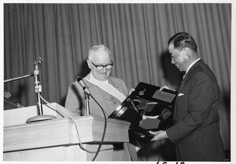 Former President Harry S. Truman and the Korean Ambassador | Harry S ...