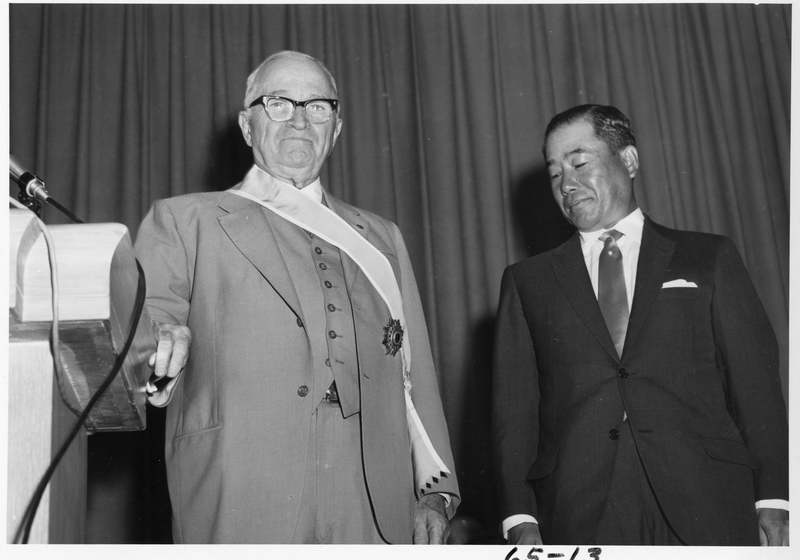 Former President Harry S. Truman with the Korean Ambassador | Harry S ...