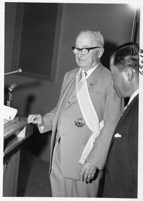 Former President Harry S. Truman with the Korean Ambassador | Harry S ...