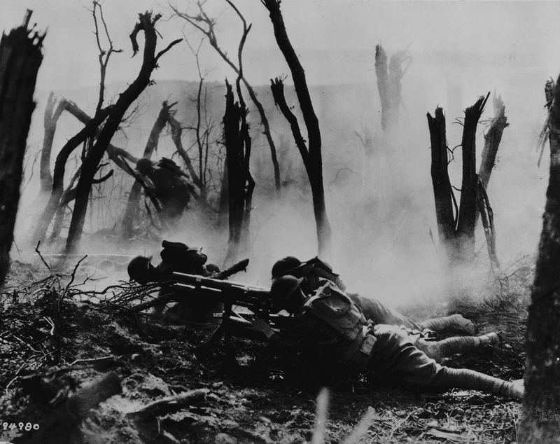World War One gun crew during an advance against German positions | Harry S. Truman