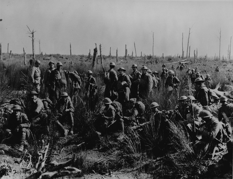 American soldiers in the Argonne Forest during World War One | Harry S ...