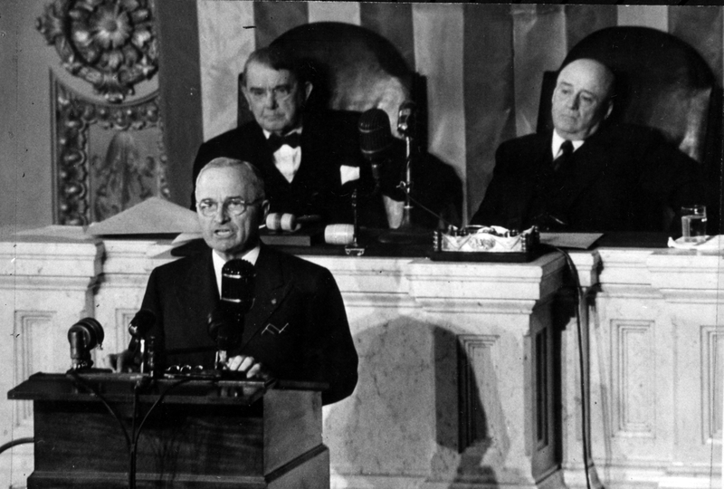 President Truman Addresses Congress on Universal Military Training ...