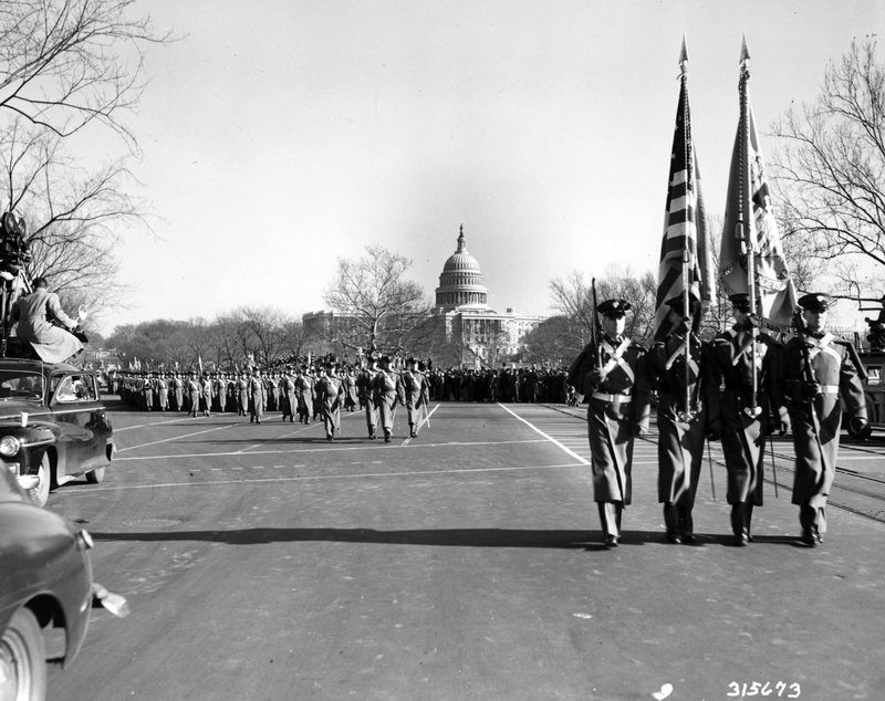 Color guard and cadets of the United States Military Academy in ...